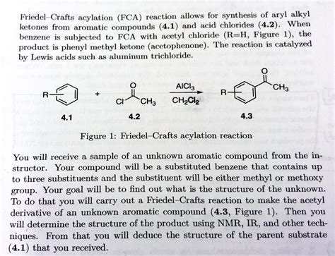 Solved Friedel Crafts Acylation Fca Reaction Allows For The