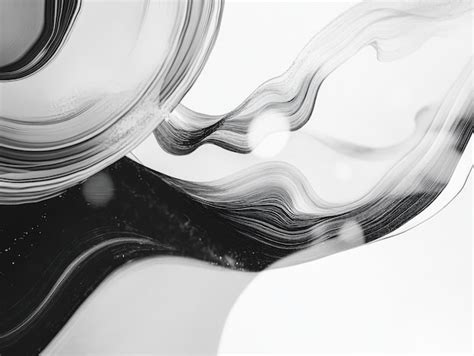 Premium Photo Abstract Black White Fluid Art Modern Interior Design