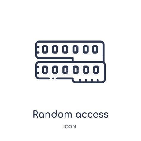 Linear Random Access Memory Icon From Hardware Outline Collection Thin Line Random Access