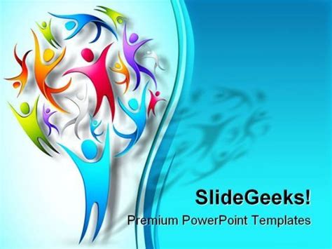 Tree People PowerPoint Backgrounds And Templates 1210 Powerpoint Themes Background For