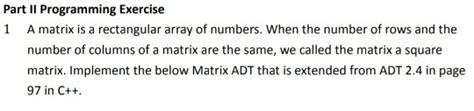 Part Ii Programming Exercise 1 A Matrix Is A