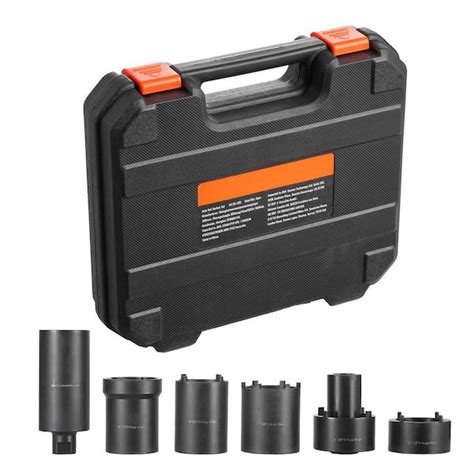 Skyshalo Spindle Nut Socket Tool Kit 1 2 In Drive 6 Piece Axle Hub Nut Socket Set For Toyota