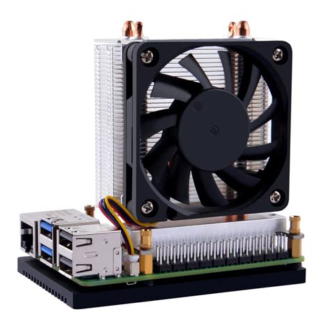 Geeekpi Ice Tower Plus Cooler For Raspberry Pi 5 Pi 5 Aluminum Active Cooler With Cooling Fan