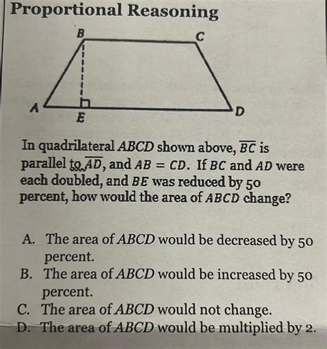 [answered] Proportional Reasoning C D E In Quadrilateral Abcd Shown Kunduz
