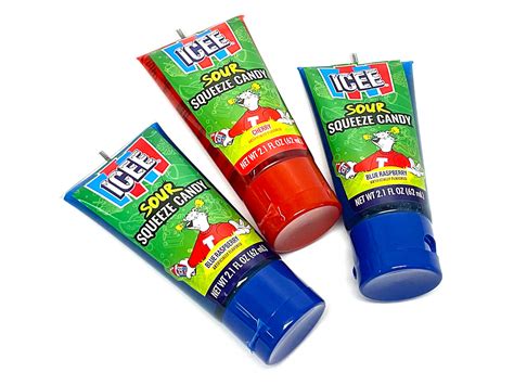 Icee Sour Squeeze Candy 21 Oz Tube