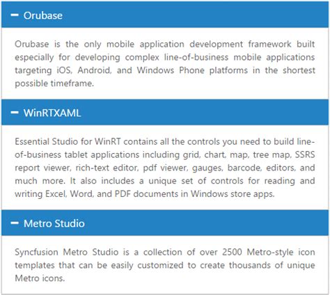 View Multiple Contents In Javascript Accordion Control Syncfusion