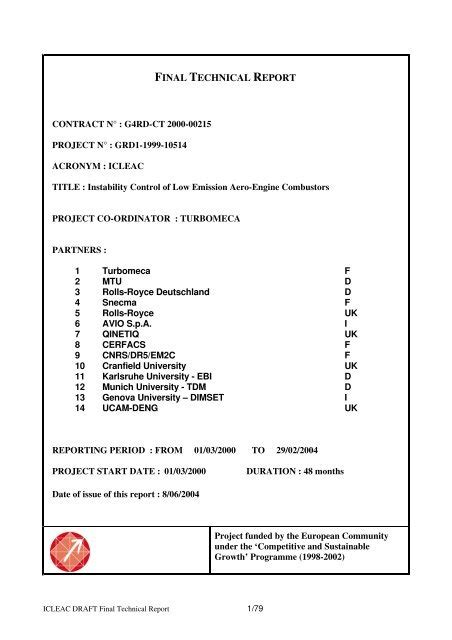 FINAL TECHNICAL REPORT IWR