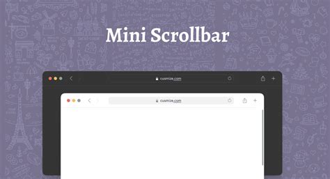 Mini Scrollbar Compact Minimal Ui