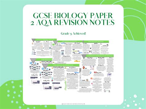 Gcse Biology Aqa Paper 2 Revision Notes Teaching Resources