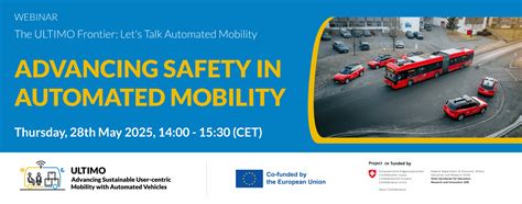 Webinar On Advancing Safety In Automated Mobility Connected Automated Driving
