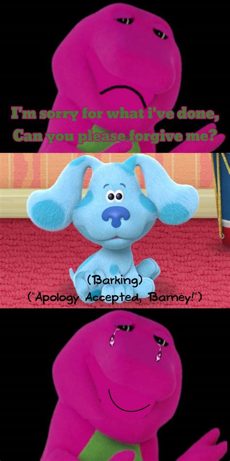 Blue Apologies Barney By Brandontu1998 On Deviantart