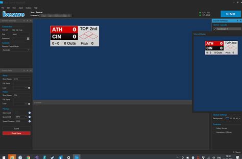 Blackmagic Atem Mini With Live Score