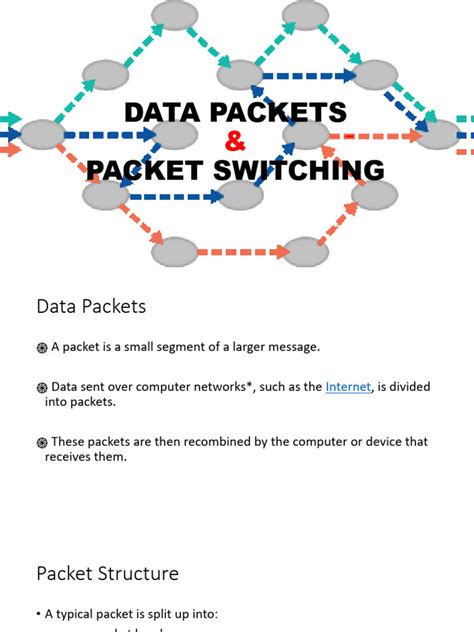 Data Packets And Packet Switching Pdf Computer Network Network Packet