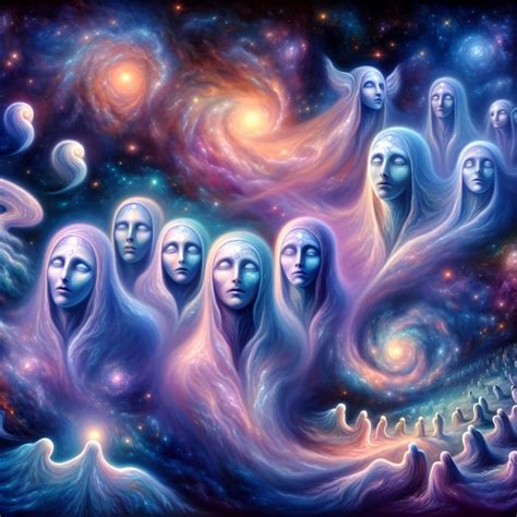 Otherworldly Entities Glowing In Celestial Cosmos Ai Art Generator Easy Peasyai