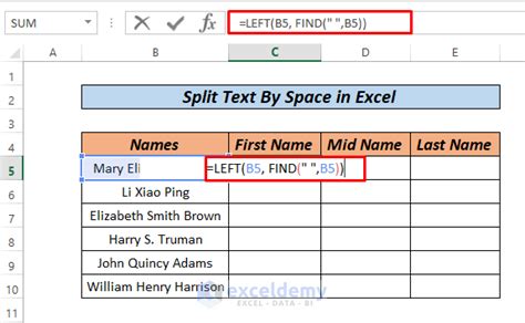 How To Split Text In A Cell In Excel Using Formula Printable Templates
