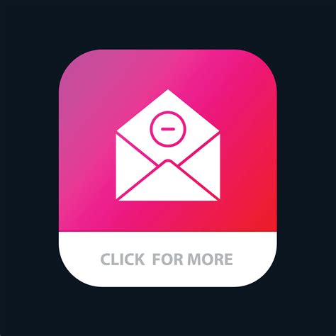 Communication Delete DeleteMail Email Mobile App Button Android And IOS Glyph Version 13148708