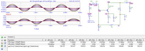 Amplifier Ltspice Expression Need Voltage Value At A Different Time