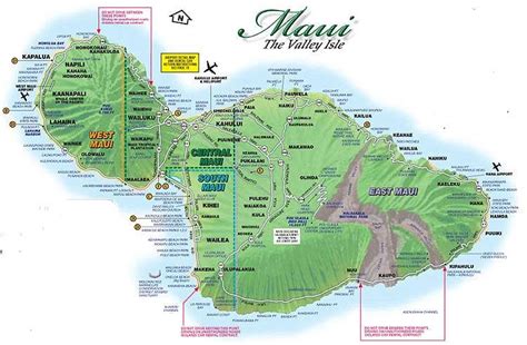 Printable Tourist Map Of Maui