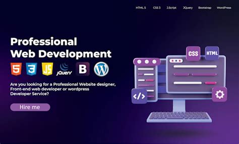 Be Your Front End Web Developer Using Html Css Javascript By Faisal