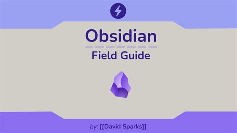 Announcing The Obsidian Field Guide Macsparky
