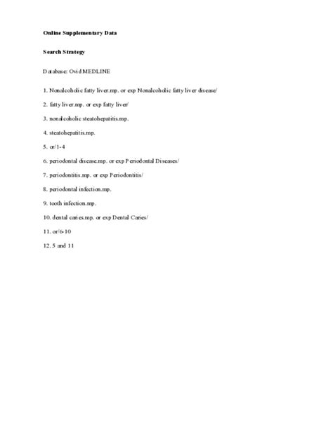 The Association Between Periodontitis And Nonalcoholic Fatty Liver Disease A Systematic Review