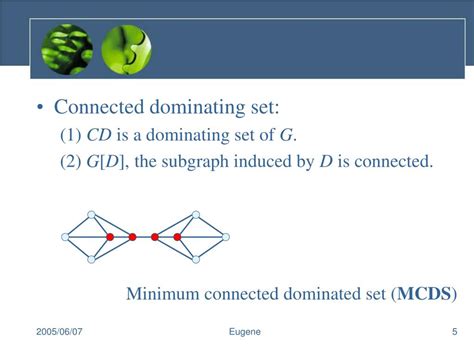 Ppt New Distributed Algorithm For Connected Dominating Set In