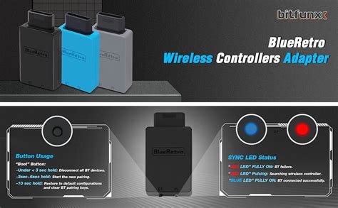 Bitfunx Retroscaler Sega Saturn Wireless Controller Adapter Supports Sega Saturn