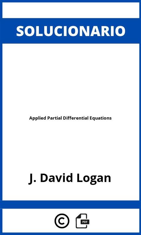 Solucionario Applied Partial Differential Equations