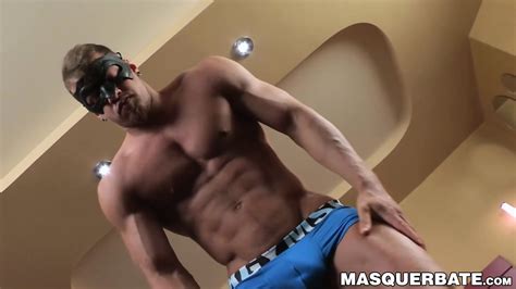 Handsome Masked Muscular Gay Fucks A Fleshlight