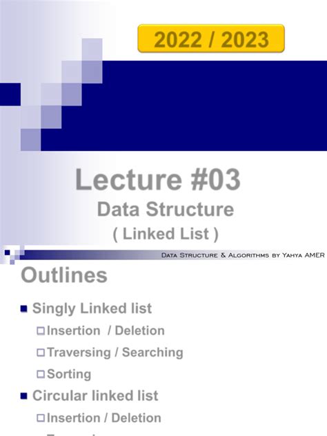 Data Structure And Alg Lecture 03 1 Pdf