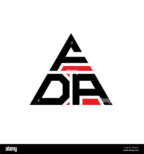FDA Triangle Letter Logo Design With Triangle Shape FDA Triangle Logo Design Monogram FDA