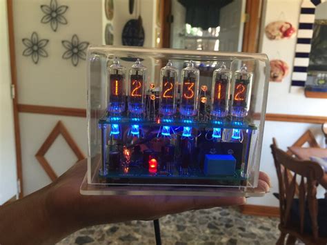 Homemade Miniature Six Digit Nixie Clock With Rgb Led Etsy