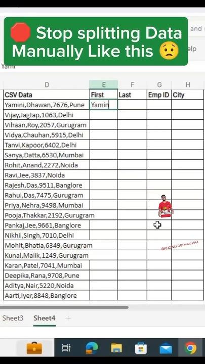 How To Text Split By Textsplit Function In Excel ‼️ Shorts Excel Computer Youtube