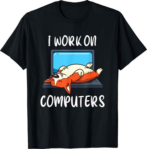 Funny Corgi Programmer Coding Shirt Work From Home Tech T T Shirt