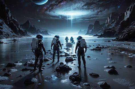 Premium Photo Alien Botanical Research Futuristic Science Lab Background Wallpaper