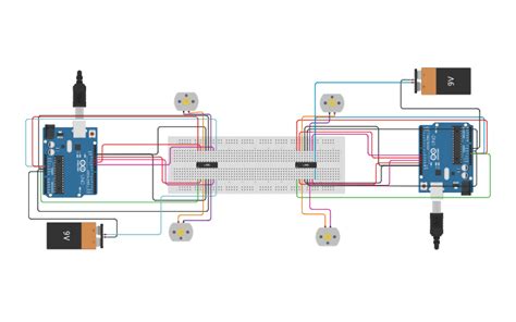 Circuit Design Mop Bot Electric Circuit Tinkercad