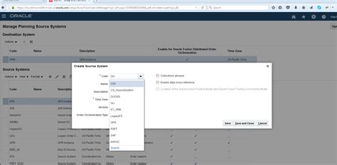 Oracle Commerce Cloud Service Create Source System