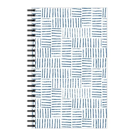 Herringbone String White And Classic Blue Notebook Shutterfly