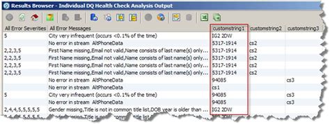 Installing And Using Data Quality Health Check