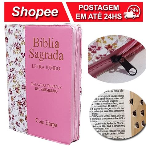 Bíblia Sagrada Letras Jumbo Maior Tamanho De Letras Que Existe