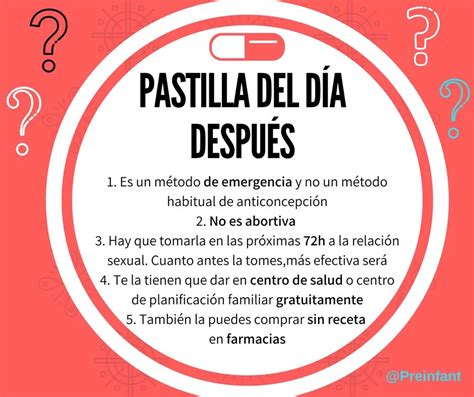 La Pastilla Del Día Después Qué Es Cuándo Usarla Y Dónde Pedirla