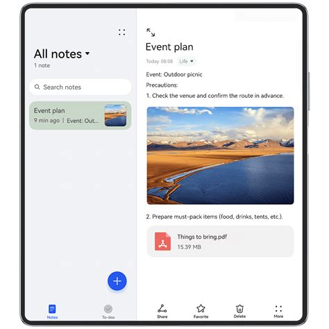 Create And Edit A Note In Notepad Huawei Support Philippines
