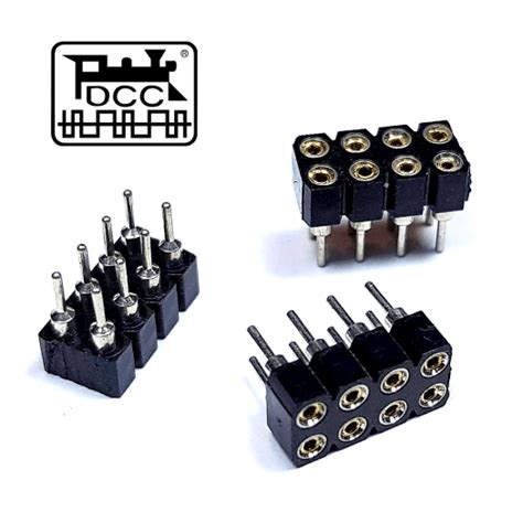 8 Pin To 21 Pin Decoder Adaptor Dcc Nem652 To 21 Pin Mtc Socket