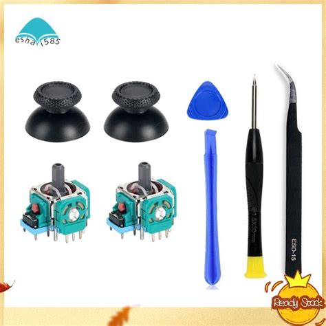【eshai585】3d Analog Joystick Potentiometer With Joystick Caps For Ps5 Controller With