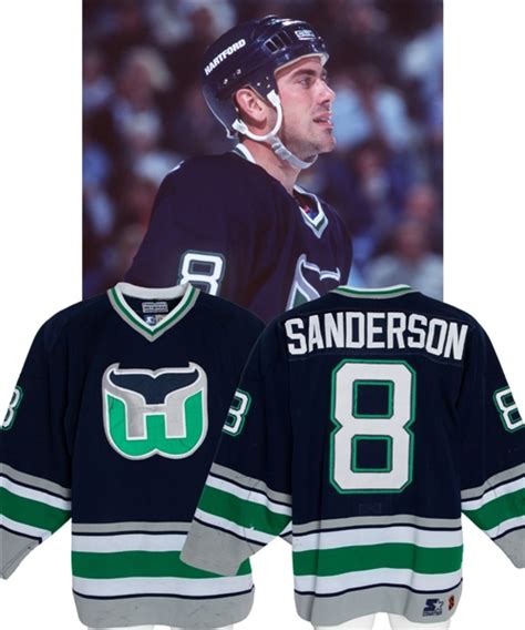 Lot Detail Geoff Sandersons 1996 97 Hartford Whalers Game Worn
