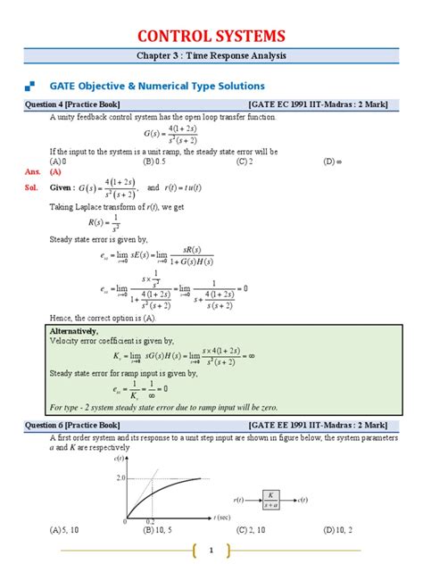 Control Pdf Pdf Control System Control Theory