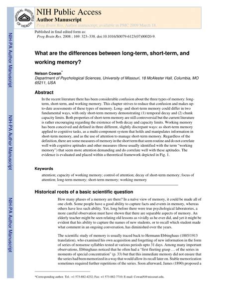 Pdf Chapter 20 What Are The Differences Between Long Term Short Term