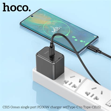 Bộ Sạc 1 Cổng Cs15 Ocean Pd30w Type C To Type C Us
