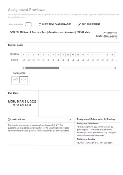 Ecn 221 Midterm 2 Practice Test Questions And Answers 2025 Update Ecn 221 Stuvia Us