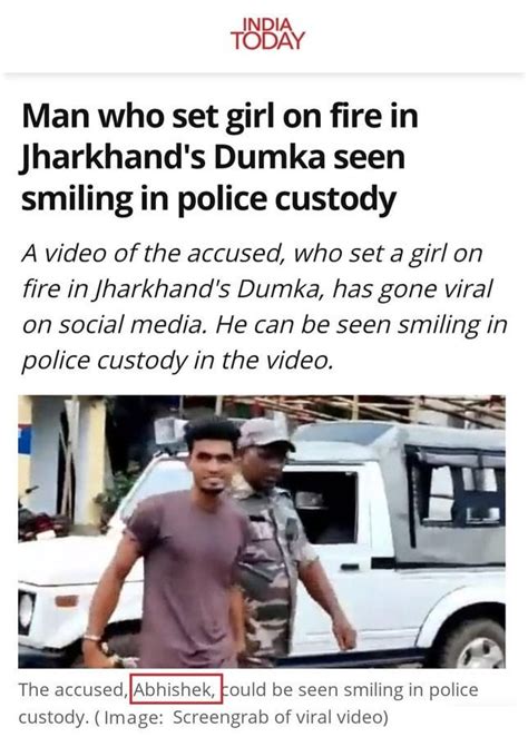 Shahrukh Hussain Becomes Abhishek In India Todays Story Later Corrected Upon Pressure By